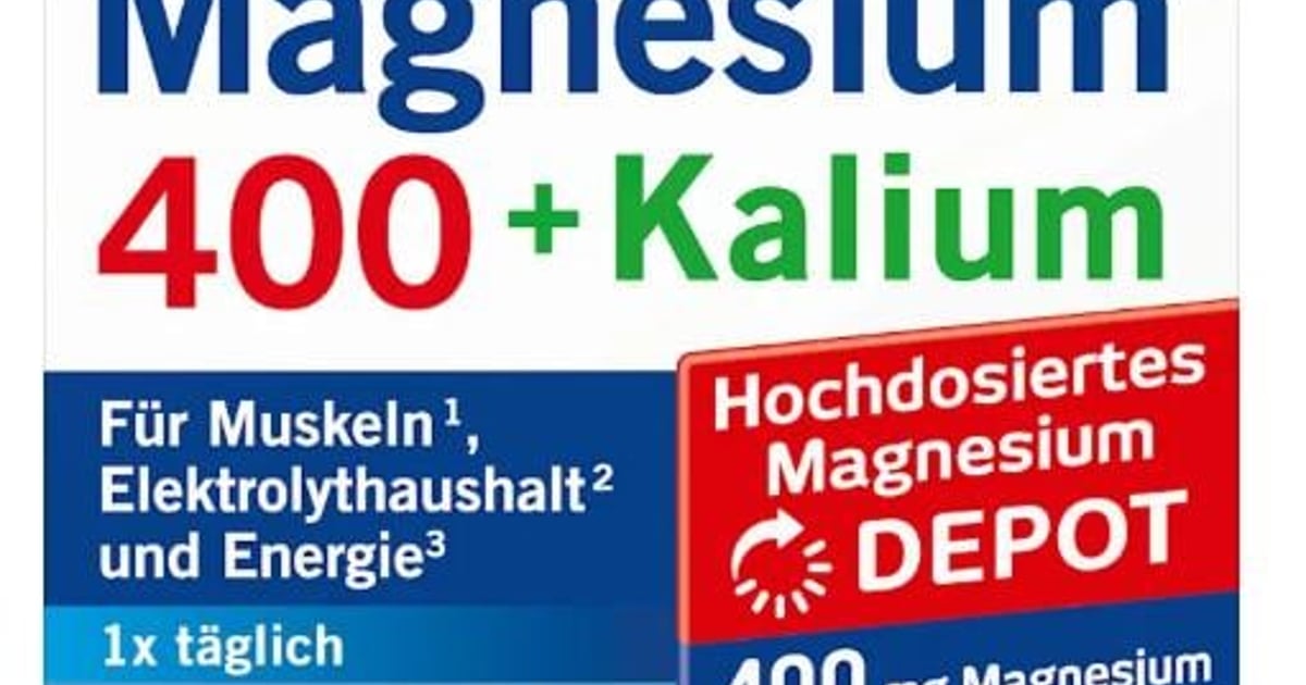 Taxofit Magnesium 400 + Kalium Tabletten 30 Stück
