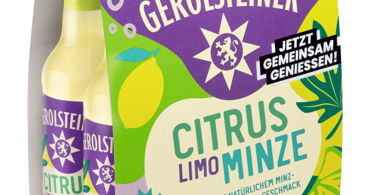 Gerolsteiner Leichte Limo Citrus-Minze 6x0,33l Glas (MEHRWEG)