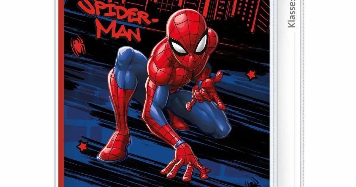 Roth Hausaufgabenheft Marvel Spider-Man für clevere Faule DIN A5