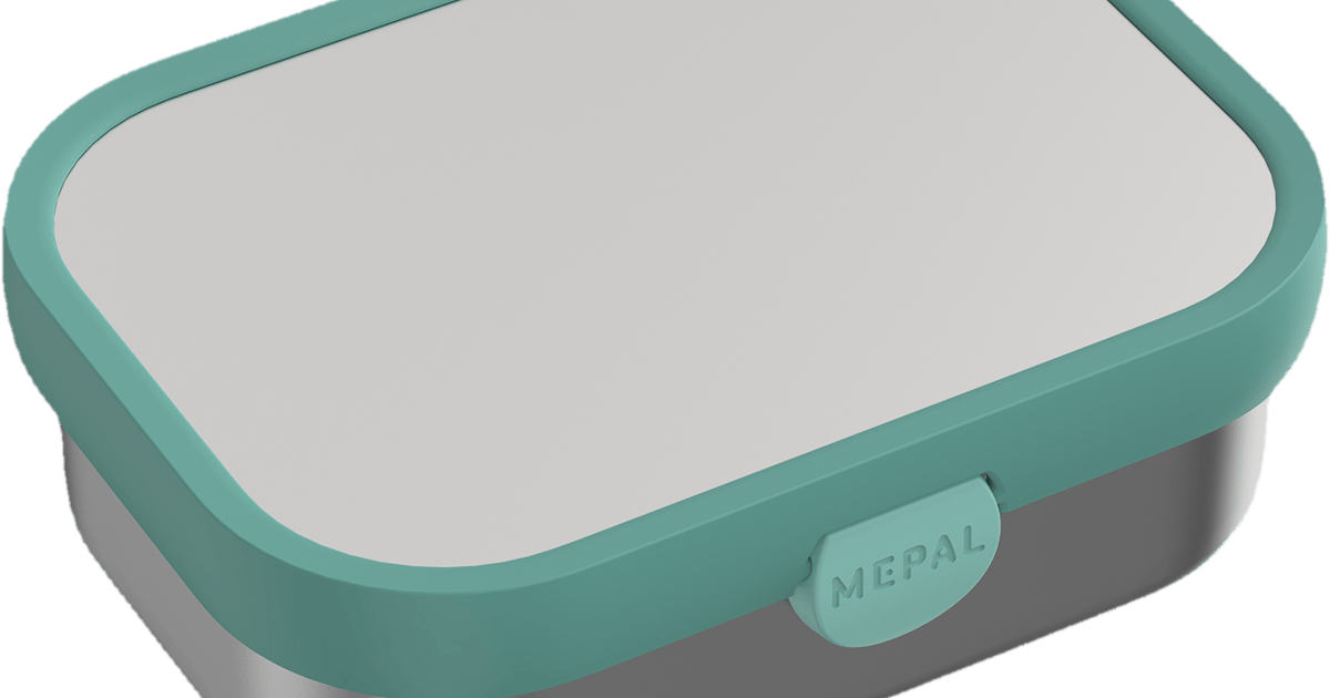 Mepal Edelstahl Bento Brotdose mit Gabel - Cool mint