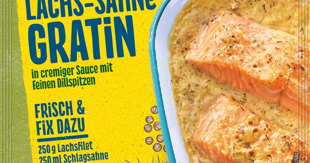 Maggi Fix für Lachs-Sahne Gratin