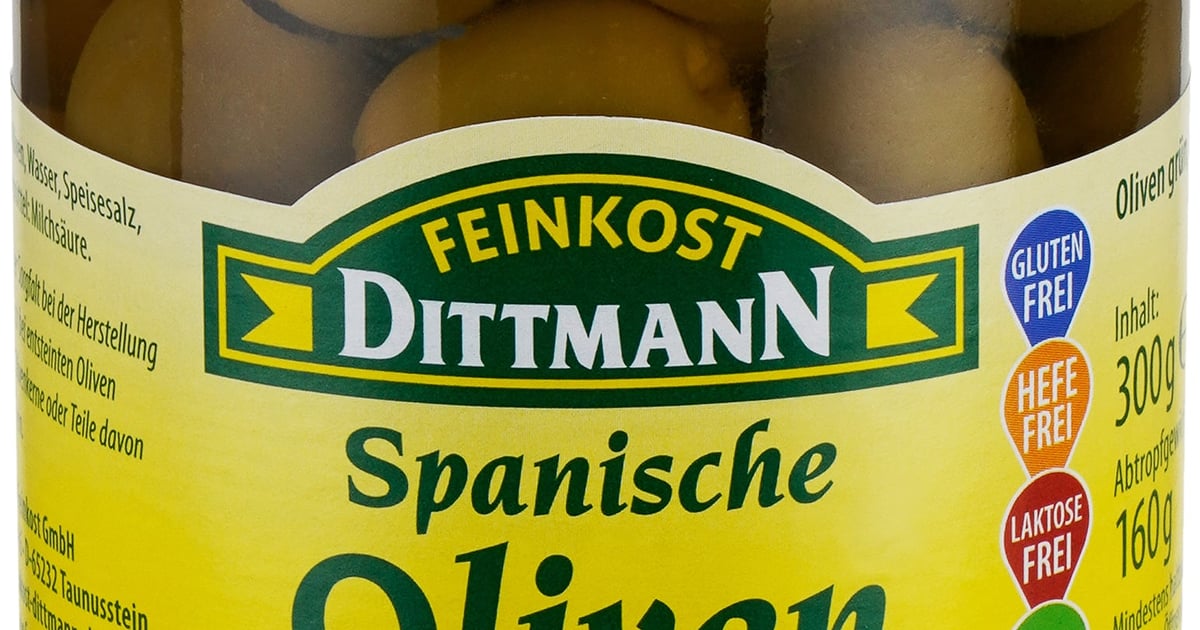 Feinkost Dittmann grüne Oliven ohne Stein