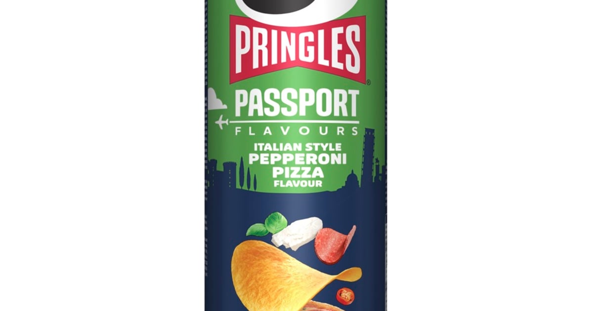 Pringles Passport Italian Style Pepperoni Pizza Flavour