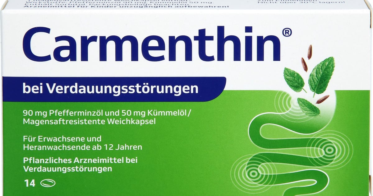 CARMENTHIN bei Verdauungsstörungen msr.Weichkaps.