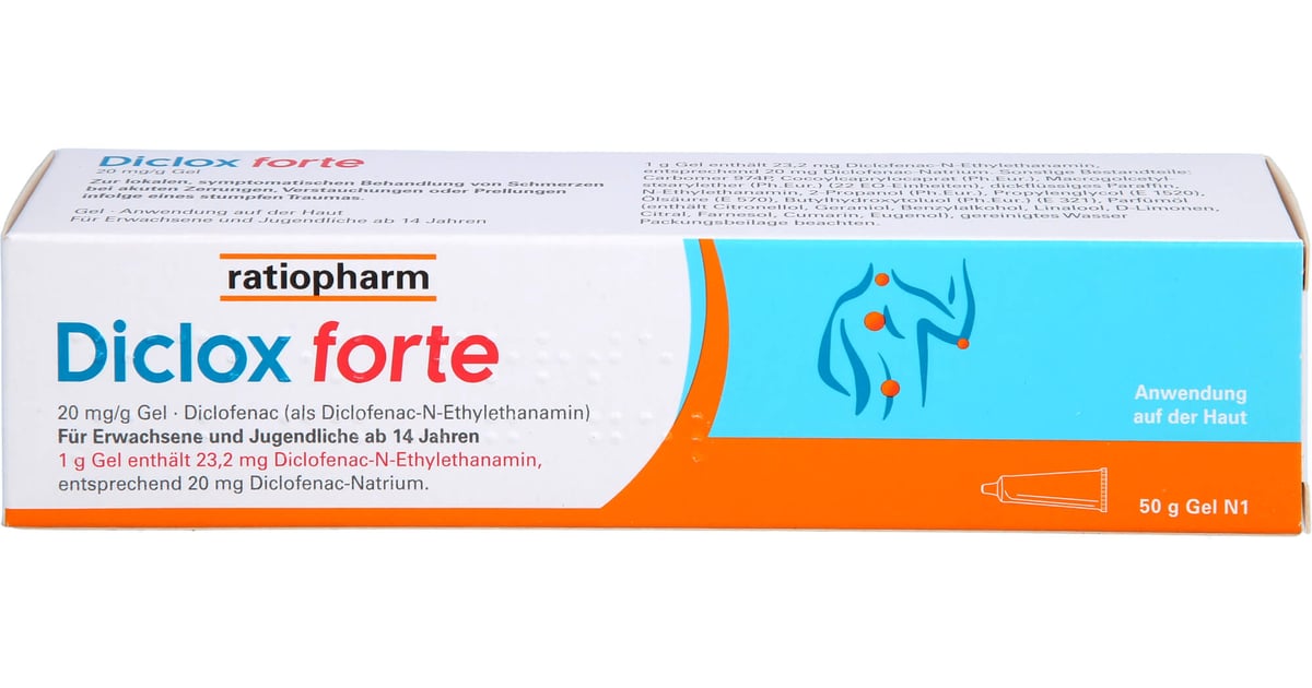 Diclox forte 20 mg/g Gel, 50 g Gel