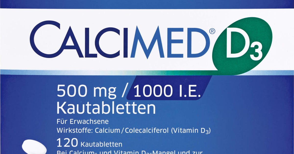 CALCIMED D3 500 mg/1000 I.E. Kautabletten