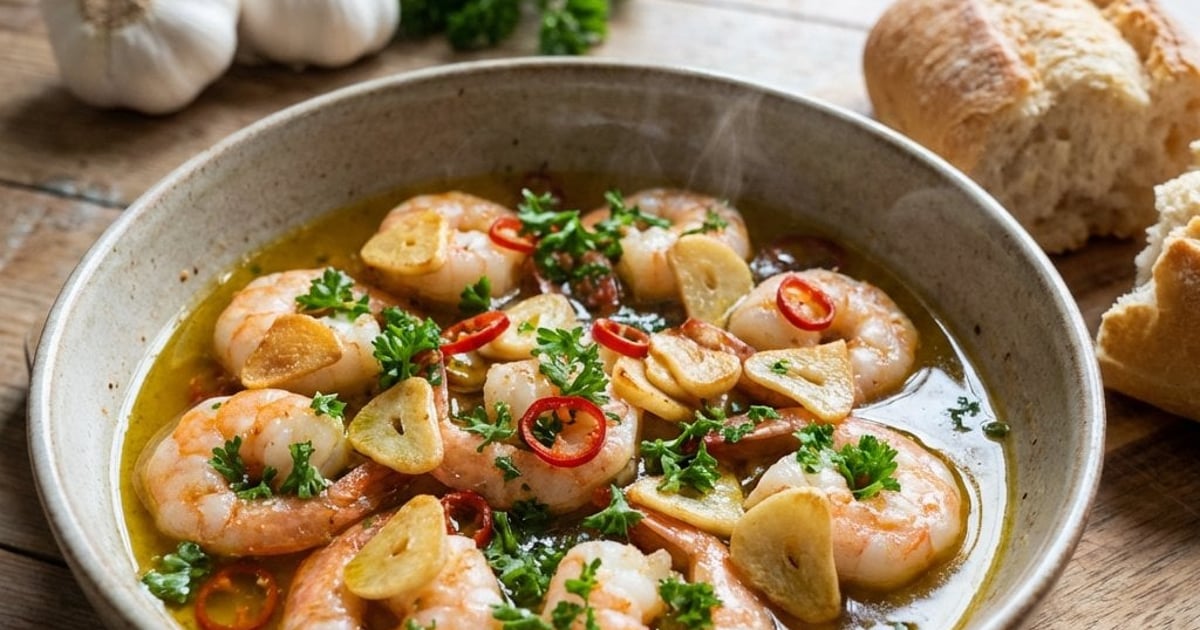Gambas al Ajillo Rezept | Spanische Knoblauchgarnelen | Knuspr.de