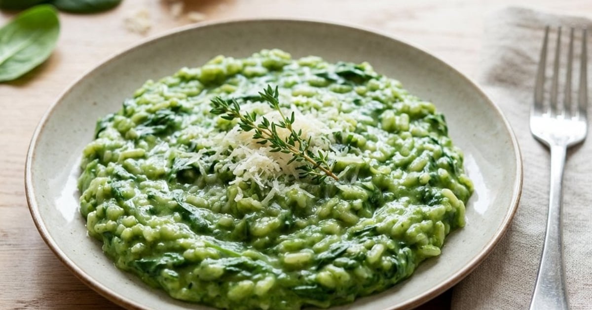 Cremiges Spinat-Risotto mit Parmesan – Rezept | Knuspr.de