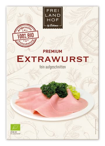 Labonca BIO Extrawurst / Fleischwurst geschnitten