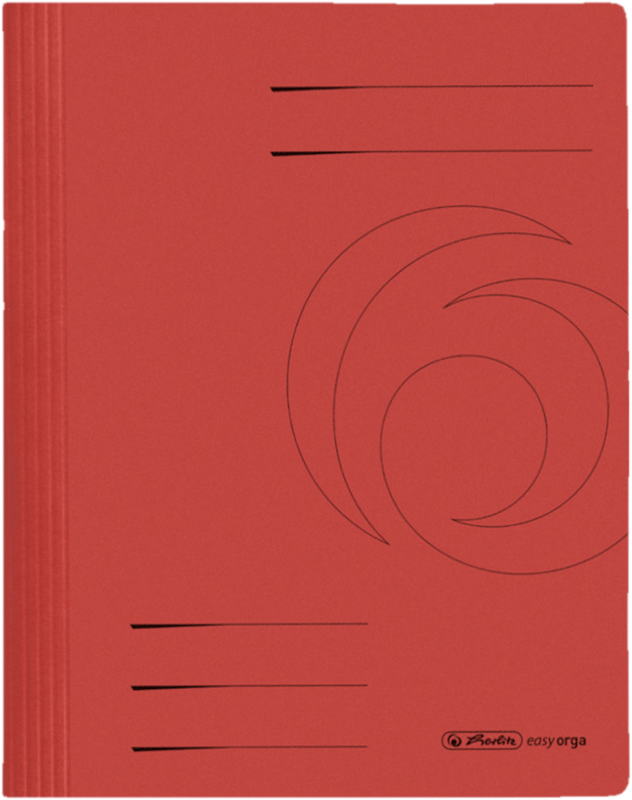 herlitz Schnellhefter easy orga Karton intensiv rot DIN A4