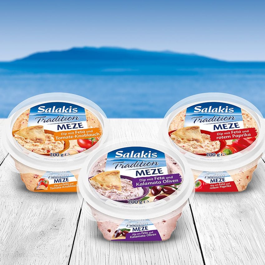 Salakis Tradition Meze Tomate Knoblauch